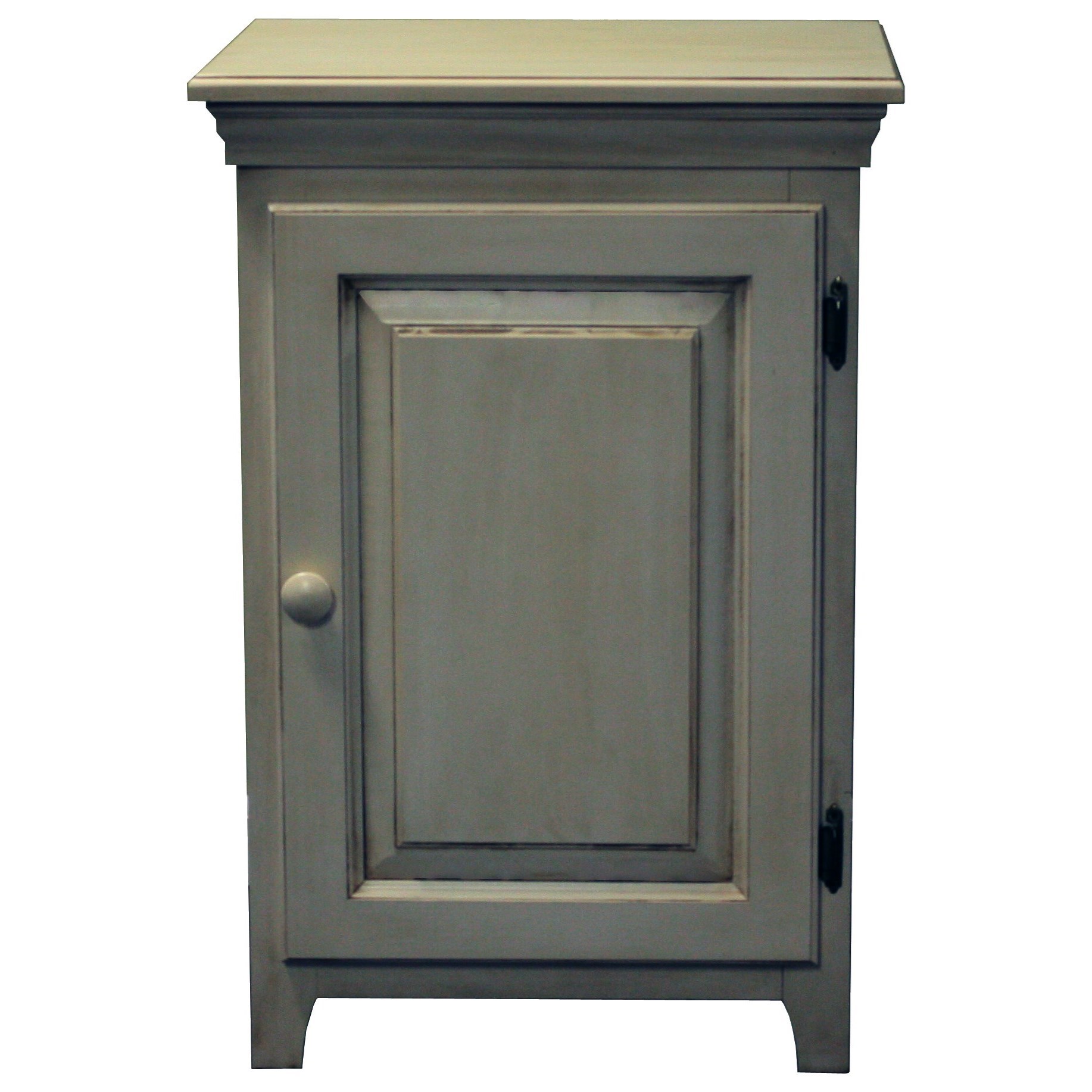 Archbold Furniture Pantries and Cabinets 72030 Solid Pine 1 Door Cabinet with 1 Adjustable Shelf ...